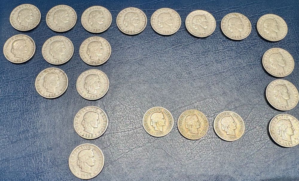 10 & 20 Rappen 1883-1897 🇨🇭 ab 1 Chf! (Gebraucht) in Ebikon für CHF 1 ...