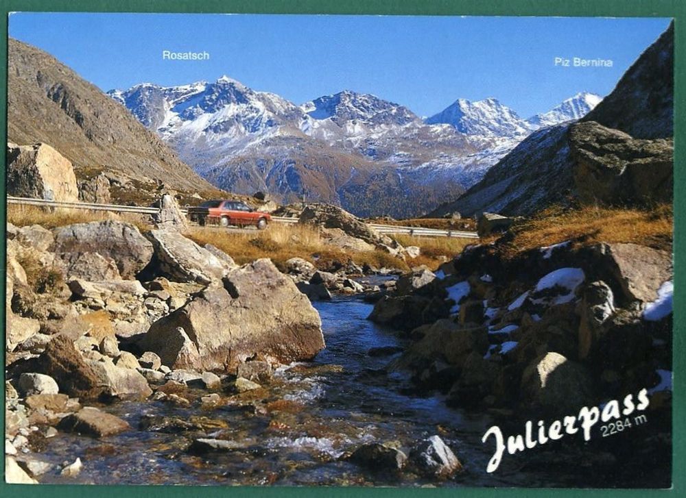 Julier-Pass,Blick auf Rosatsch und Piz Bernina (Gebraucht) in Sargans ...