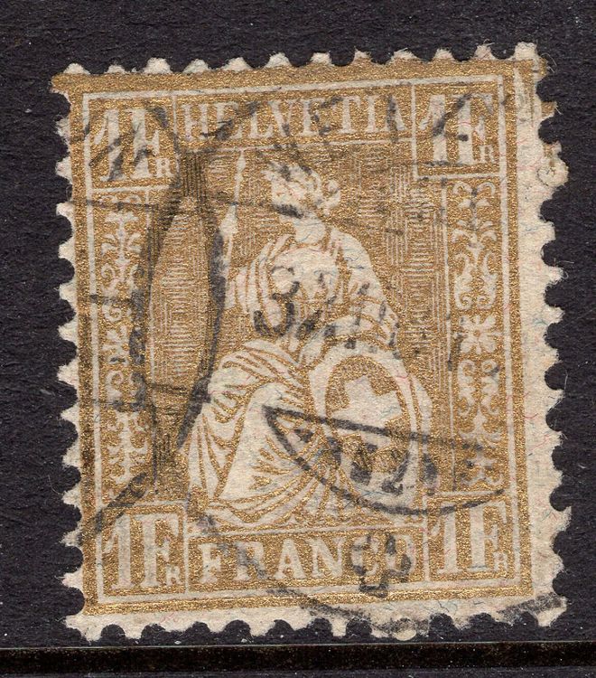 TOP Sitzende Helvetia Nr. 52, Befund, SBK 1800.-!!! (Gebraucht) in ...