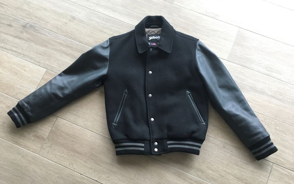 SCHOTT College Baseball Jacke Leder/Stoff *TOP* (Gebraucht) in Mörigen ...