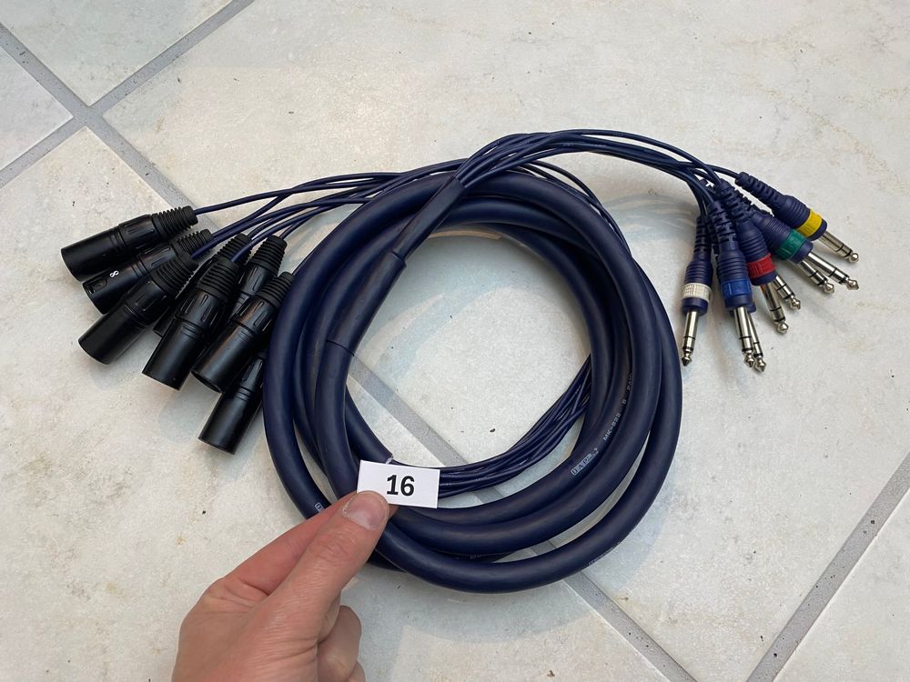 Kabel Jack XLR Chinch Insert Neutrik Pioneer CDJ 3000 Yamaha (Defekt ...