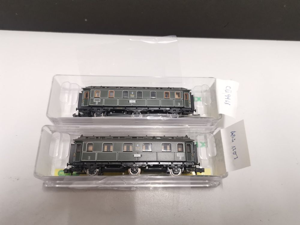 Minitrix 15771+15772 - Schnellzugwagen K.Bay.Sts.B (Gebraucht) in St ...