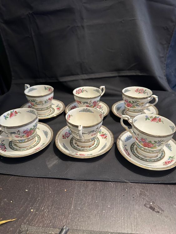 6er Set Vintage Teetassen mit Untertassen, Paragon, (Gebraucht) in Allschwil für CHF 45 – mit ...