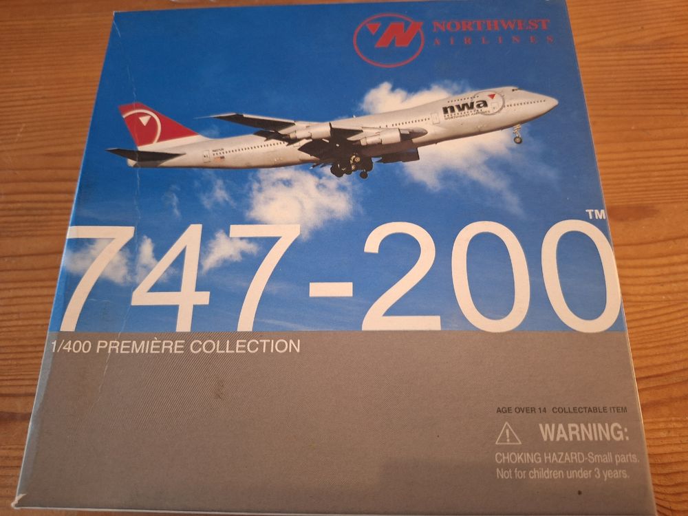 NWA Boeing 747-200 1:400 N627US (Gebraucht) in Sargans für CHF 30 – mit ...