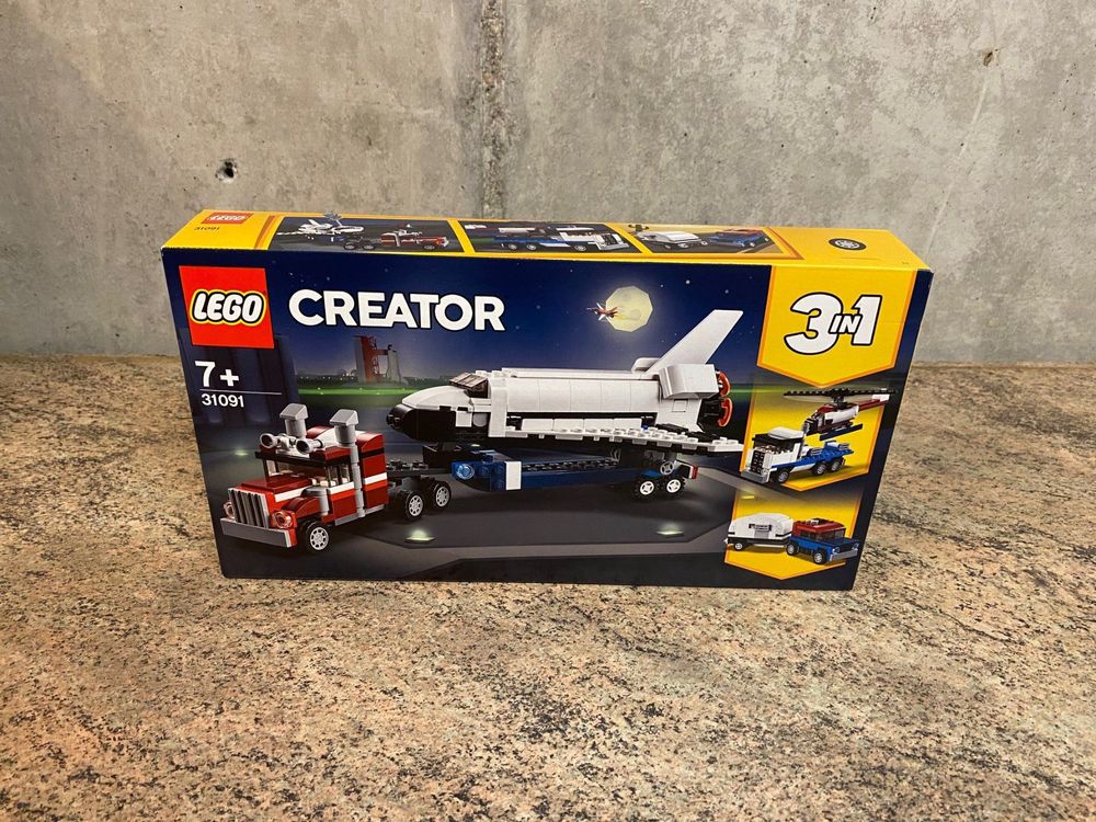 LEGO-31091-CREATOR-TRANSPORTER FÜR SPACESHUTTLE (Neu und ...
