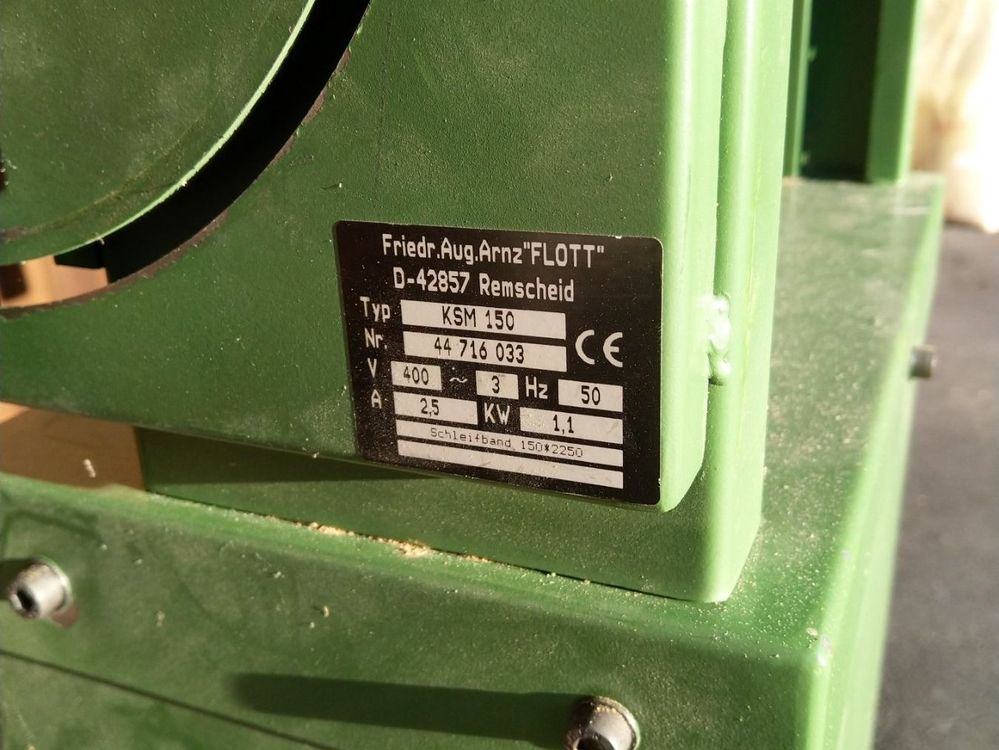 Bandschleifmaschine Flott KSM 150 (Gebraucht) in Sigriswil für CHF 1000 ...