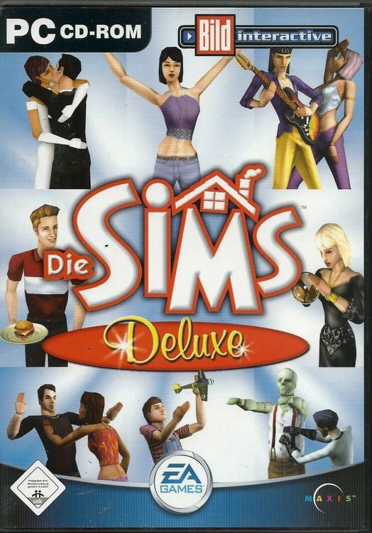 Die Sims Deluxe (PC, 2002, DVD-Box) komplett mit Handbuch (Gebraucht ...