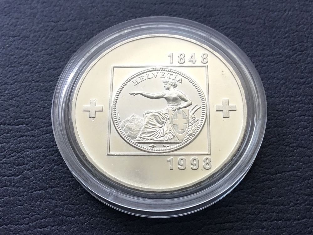 schöne 20 Franken Silbermünze 150 Jahre Bundesstaat 1998 (Neu (gemäss Beschreibung)) in St ...