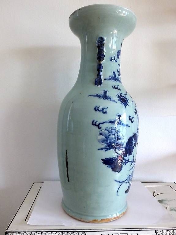 Vaso antico con Drago e Fenice grande porcellana Celadon (Gebraucht) in ...