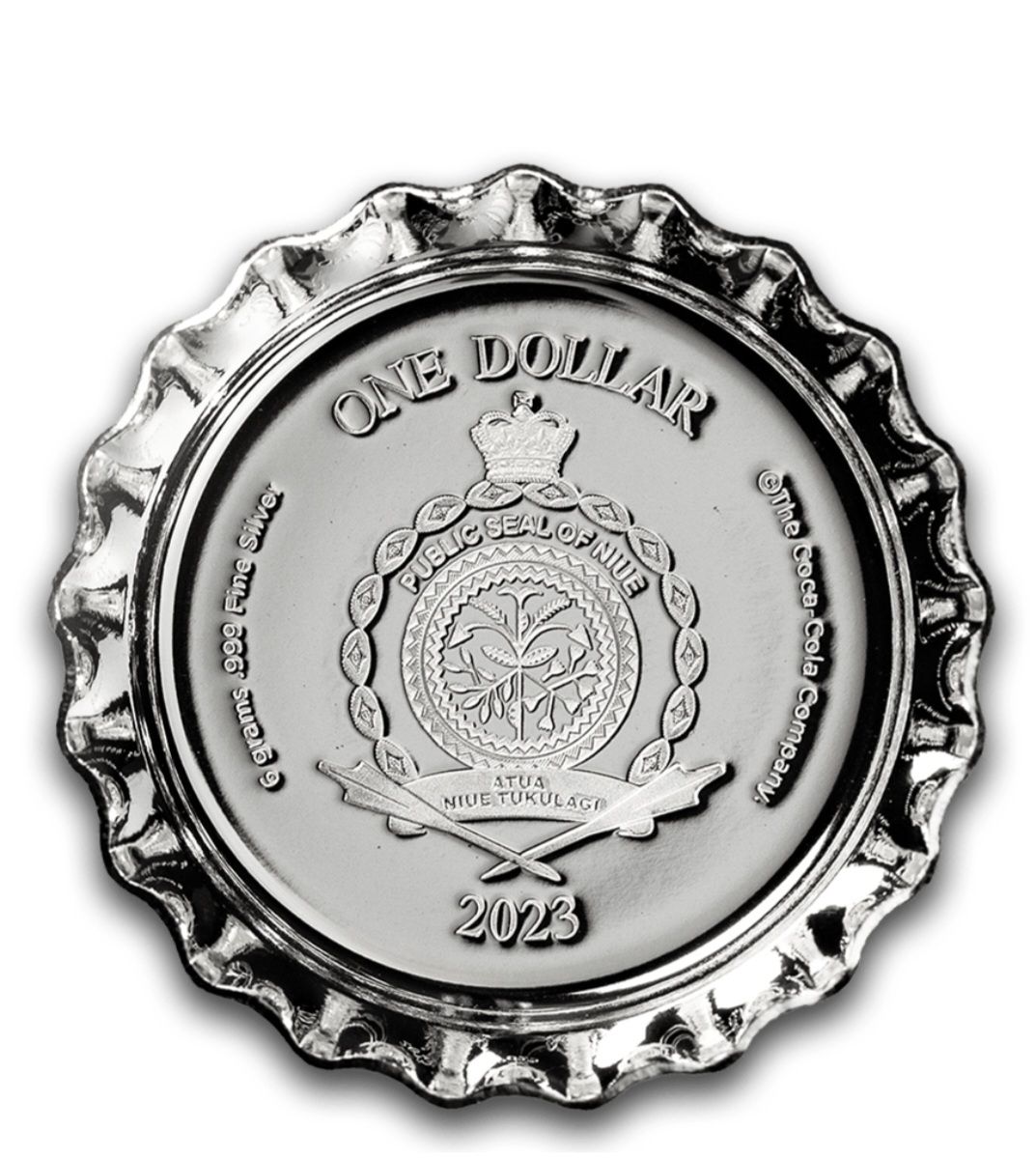 Silber Coca Cola bottle cap (Nuovo e nell'imballaggio originale) a ...