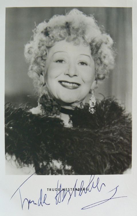 Trude Hesterberg (1892-1967) Schauspielerin - Autogramm (Gebraucht) in ...