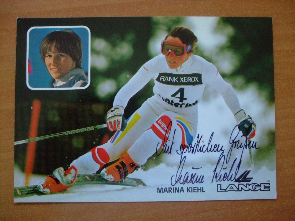 MARINA KIEHL (DE) SKISTAR HANDSIGNIERT TOP AK (Gebraucht) in Schachen b. Reute für CHF 13 – mit ...