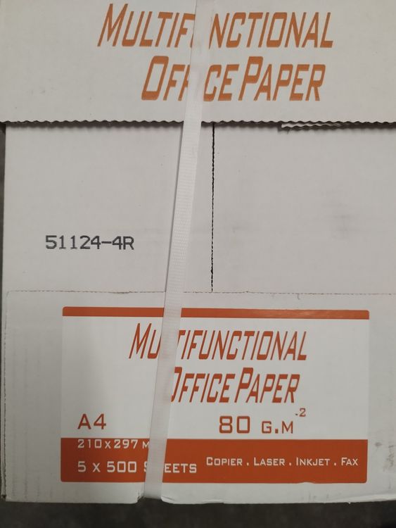 A4 Kopierpapier, 80g/m2 / 20'000 Blatt (8 Karton mit 2'500) | Kaufen auf Ricardo