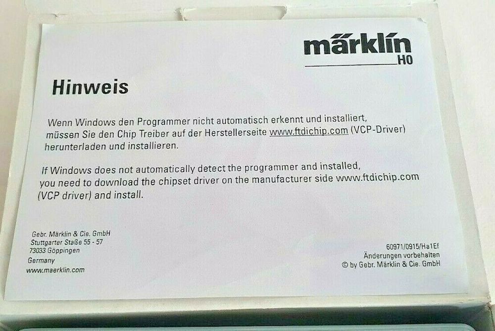 Märklin 60971 Decoder-Programmer OVP | Kaufen auf Ricardo