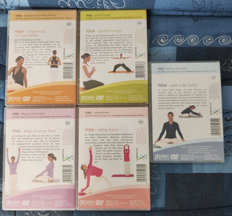 5 DVDs Yoga mit Andrea Kubasch | Kaufen auf Ricardo