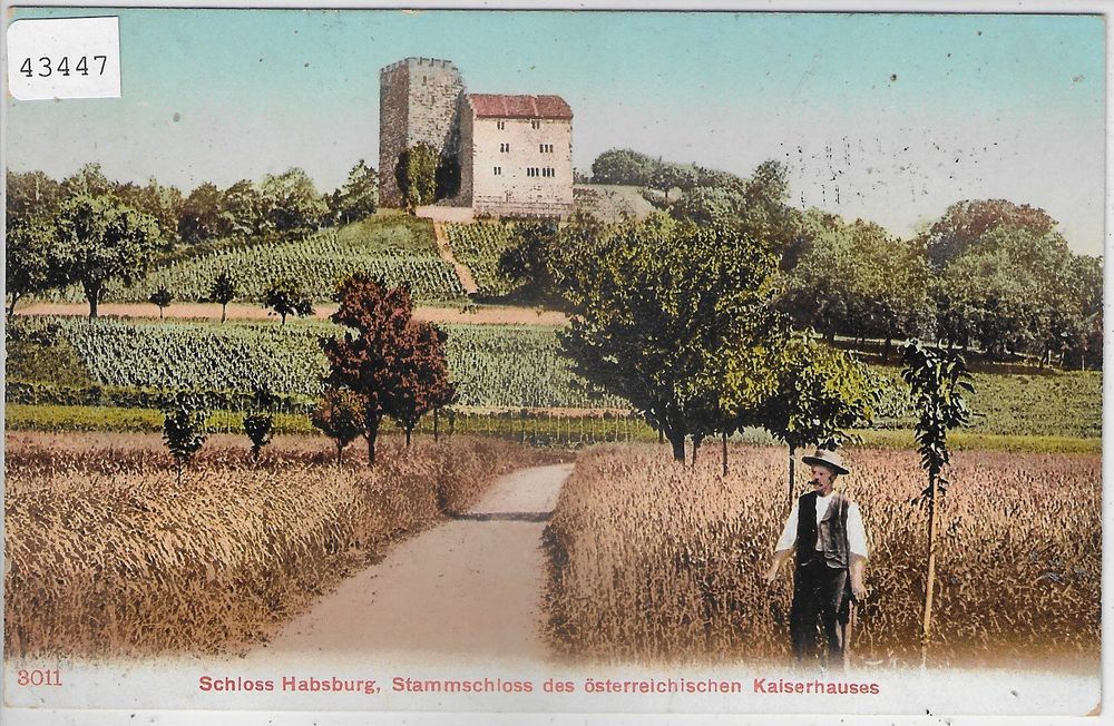 Schloss Habsburg - Stabstempel - Litho (Gebraucht) in Ettingen für CHF 4 – mit Lieferung auf ...