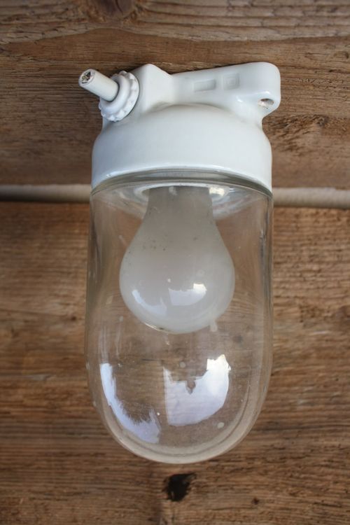 Stalllampe Hoflampe Hängelampe Emaille Deckenlampe Lampe (Gebraucht) in ...