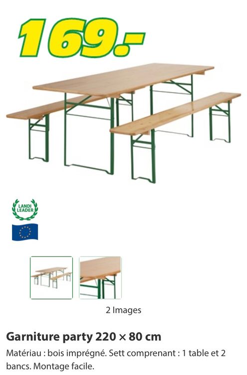 Banc et table en bois | Kaufen auf Ricardo