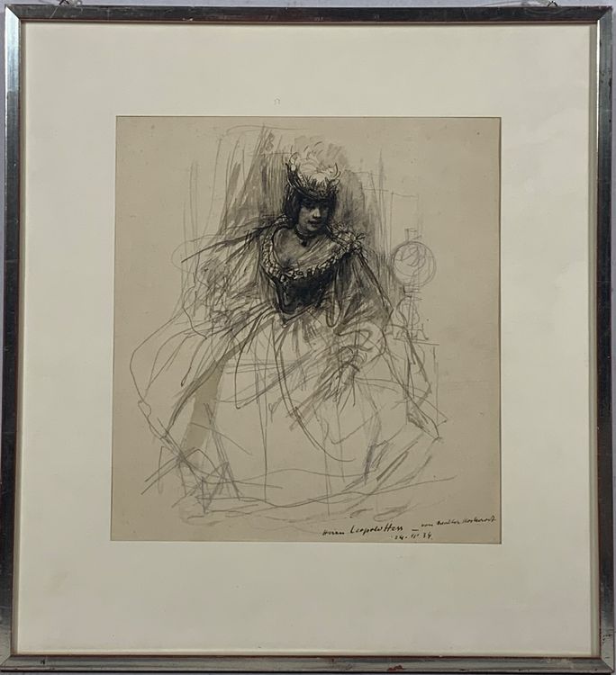 Walter Roshardt (1897-1966) Aquarell von einer Dame (Gebraucht) in Root für CHF 95 – mit ...