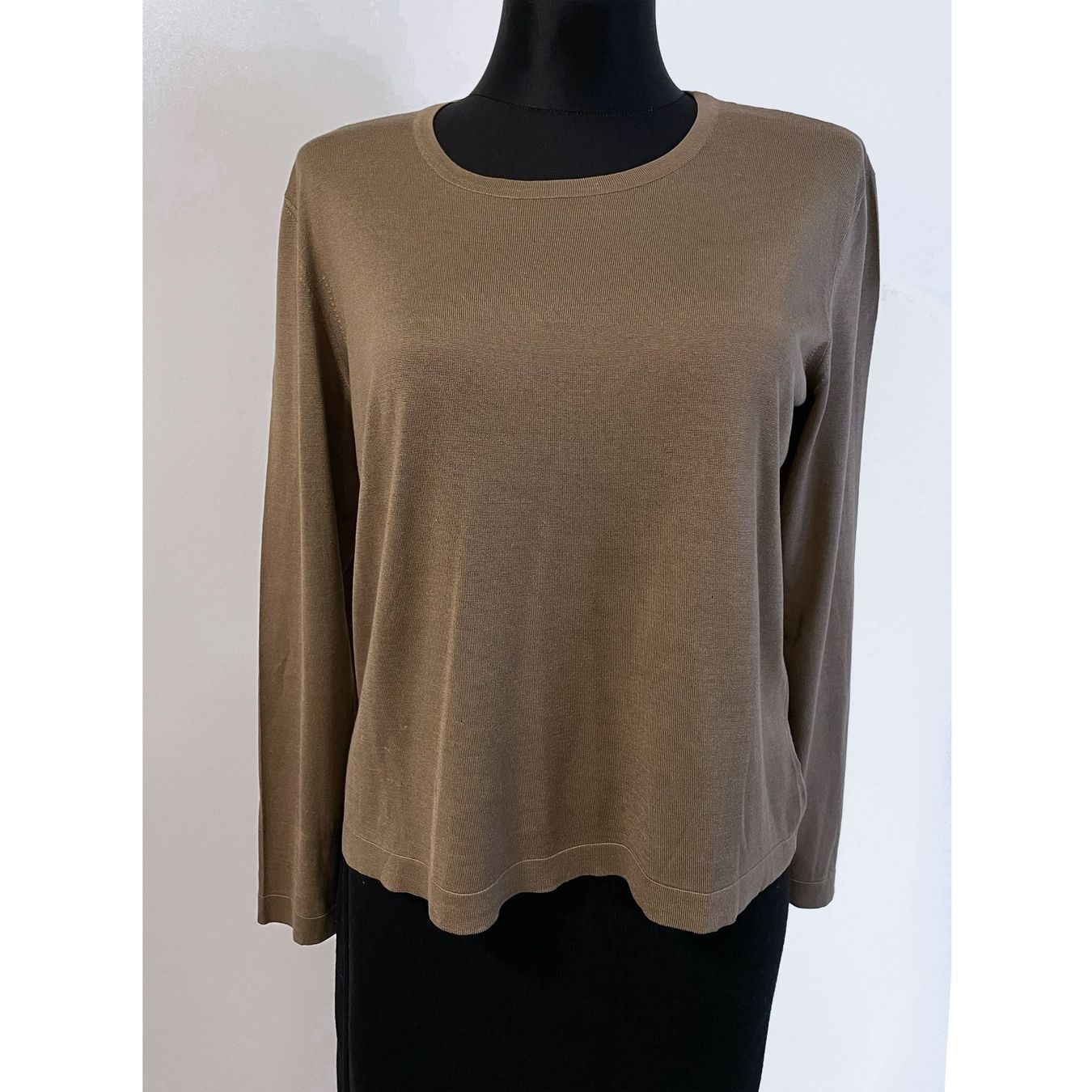 Pullover 100% Seide Gr. 46 braun Roberto Quaglia VINTAGE (Gebraucht) in ...