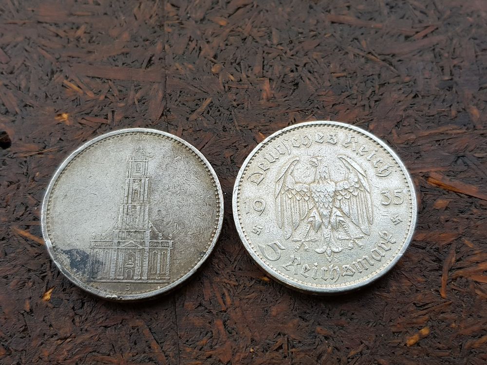 2× 5 reichmark 1934/1935 (Gebraucht) in la neuveville für CHF 18.9 – mit Lieferung auf Ricardo ...