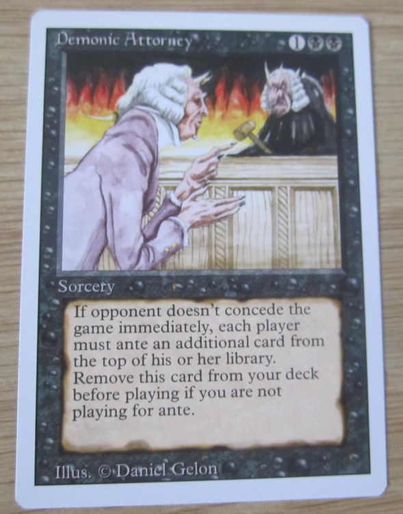 Magic the Gathering Karte Demonic Attorney (Gebraucht) in Wohlen AG für ...