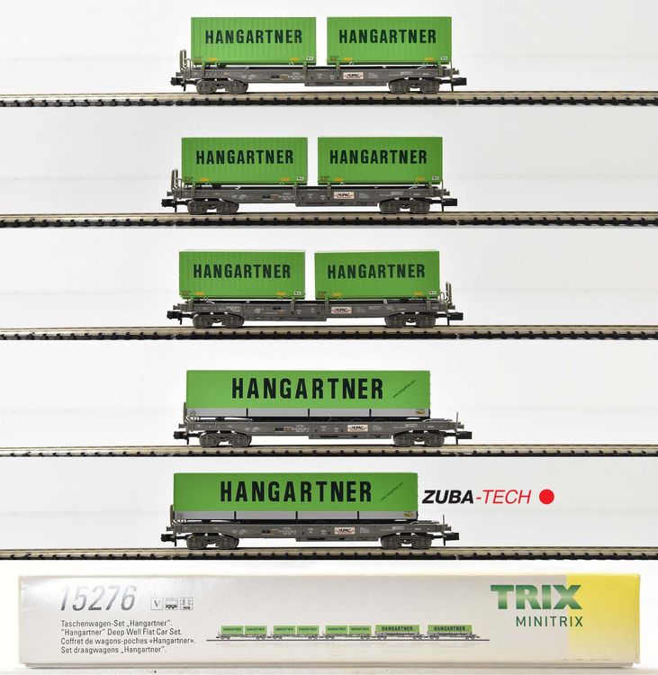 Minitrix 15276 Taschenwagen-Set Hupac 5tlg SBB mit OVP (Gebraucht) in ...