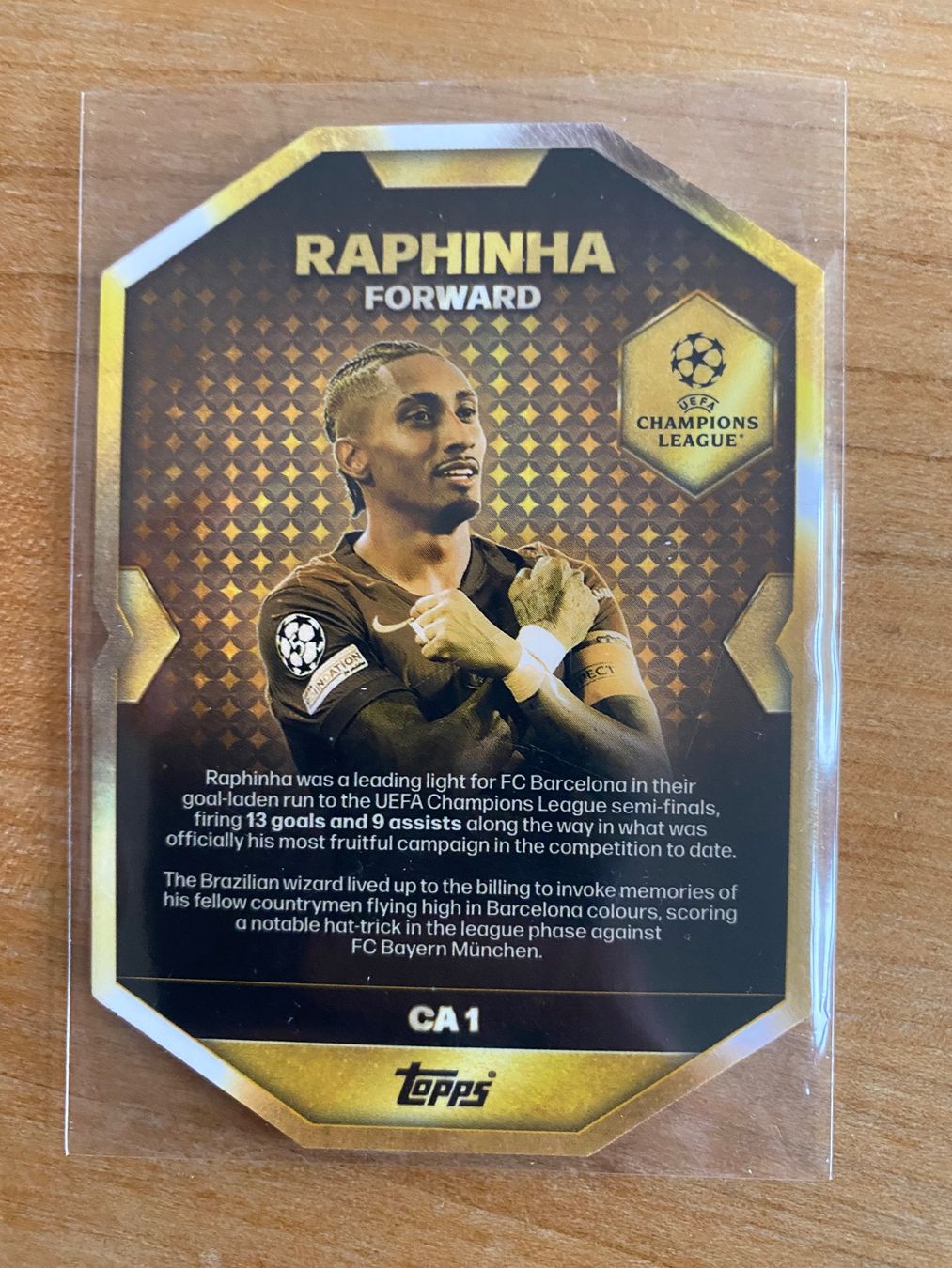 Topps Match Attax 25/26 Chrome Award Raphinha CA1 (Neu (gemäss Beschreibung)) in Zürich für CHF ...