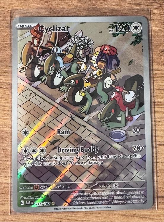 Cyclizar ILLUSTRATION ART RARE 215/182 Pokemon Paradox Rift (Neu ...