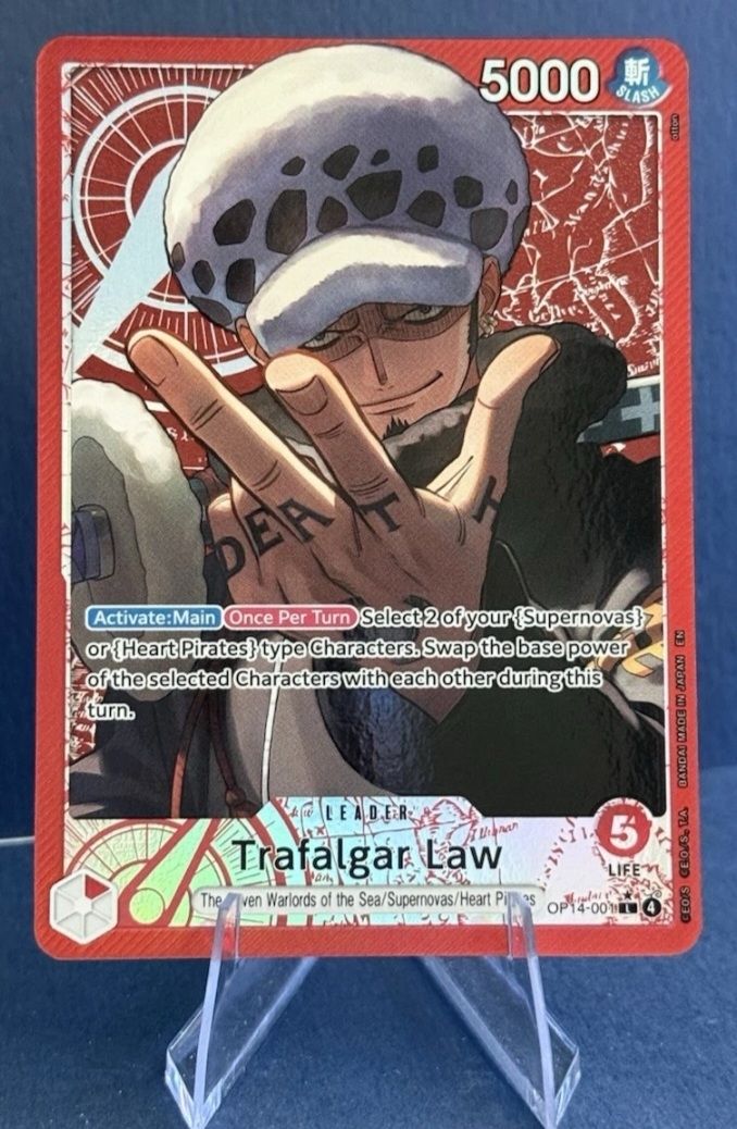 Trafalgar Law - OP14-001 Leader (Alternative Art) - OnePiece (Neu ...