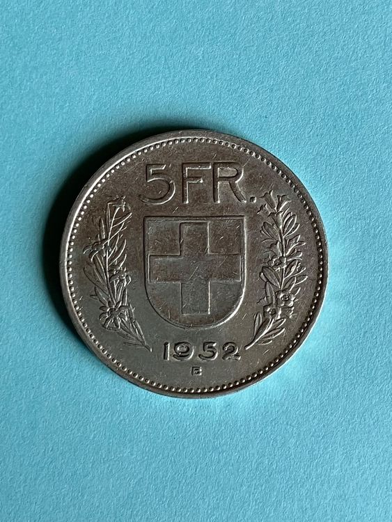 5 Franken Münze 1952 (Gebraucht) in untervaz für CHF 21 – mit Lieferung auf Ricardo kaufen