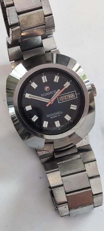 Roamer Rockshell mark IV mit Gay Freres Stahlband 200 m TOP (Defekt) in ...