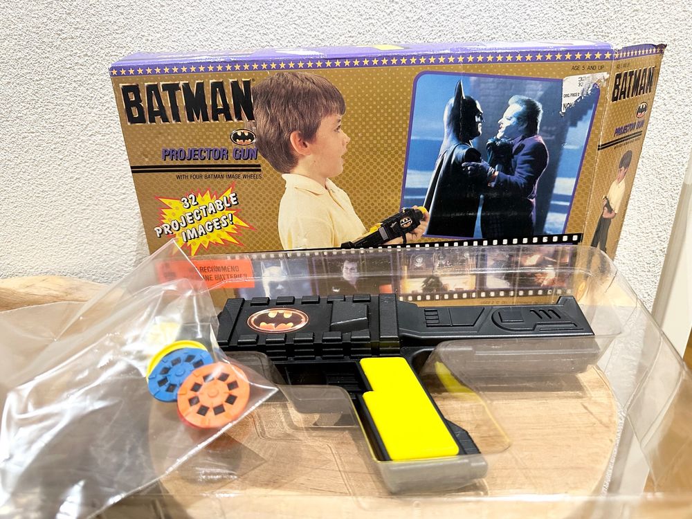 Vintage 1989 ToyBiz Batman Projector Gun ovp sammler dc rar (Gebraucht ...