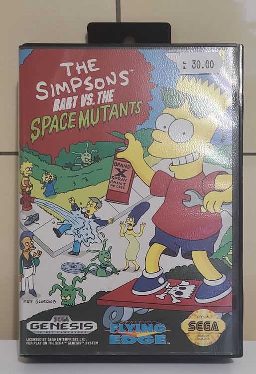 Simpsons Spiel: Bart vs. Space Mutants Sega Mega Drive OVP | Kaufen auf ...