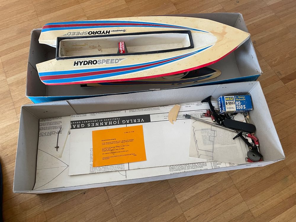 Graupner RC Schiff Boot Hydro Speed Motor Bauplan (Defekt) in für CHF ...