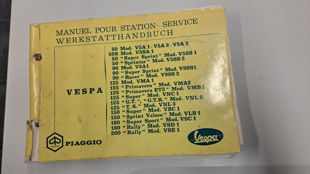 Piaggio Vespa Werkstatthandbuch | Kaufen auf Ricardo