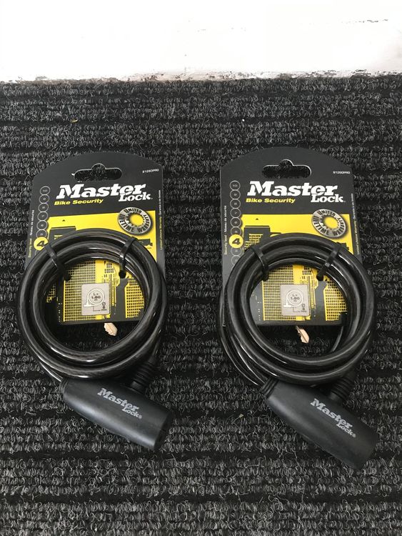 2er Set Masterlock Bike Security Fahrradschloss | Kaufen auf Ricardo