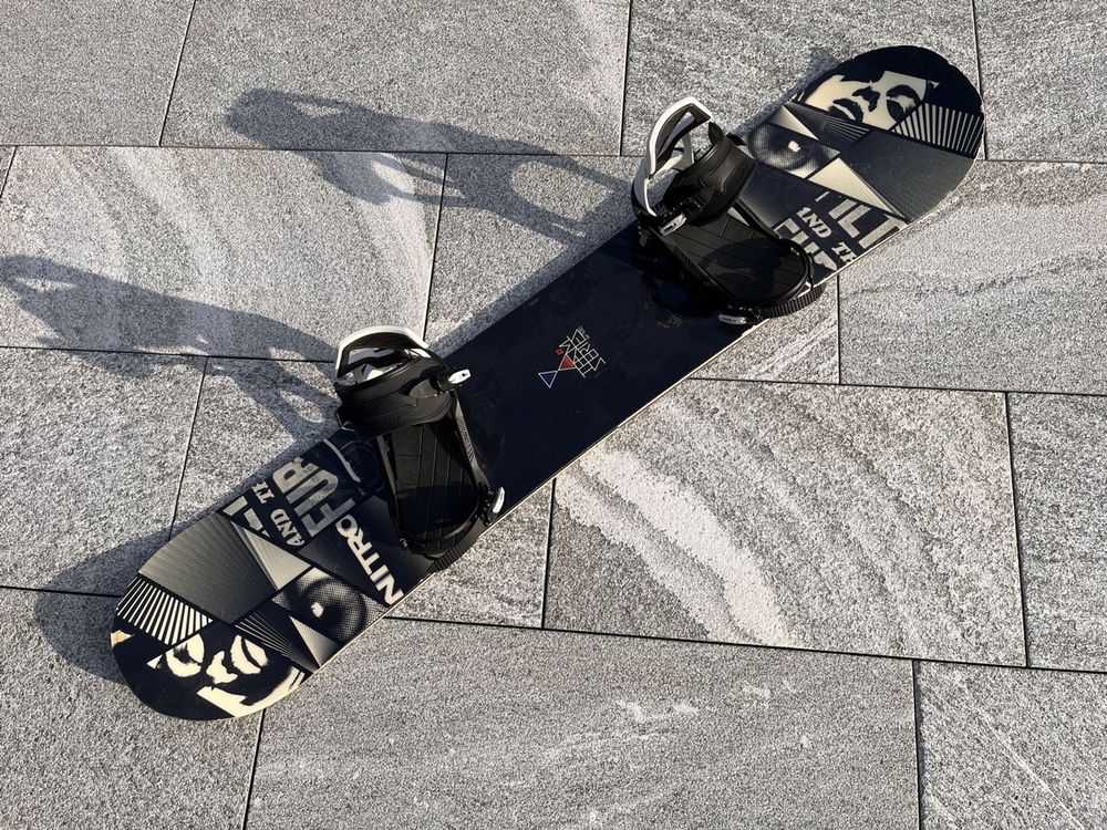 Nitro Snowboard 160cm mit neuer Bindung Wedze Illusion 700 | Kaufen auf ...