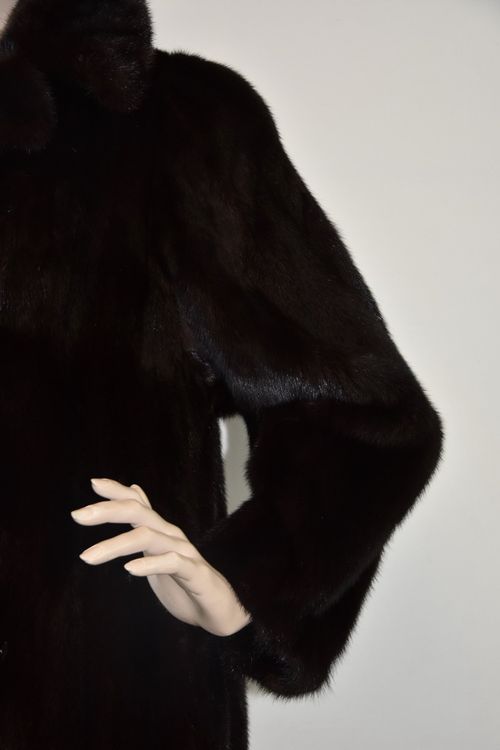 Nerz Pelz Jacke/Pelzmantel/Nerzfell/Vintage/braun,schwarz/M (Gebraucht ...