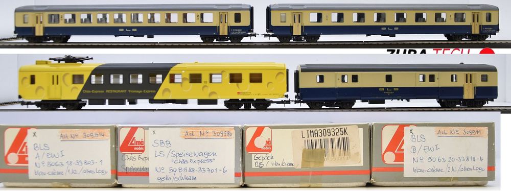 Lima 4x Personenwagen SBB/BLS H0 GS mit OVP | Kaufen auf Ricardo