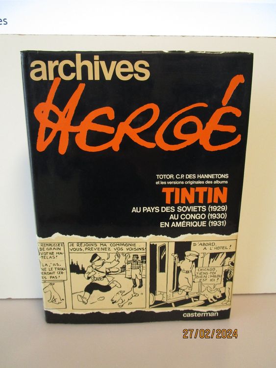 LIVRE TINTIN ARCHIVES HERGÉ CASTERMAN | Kaufen auf Ricardo