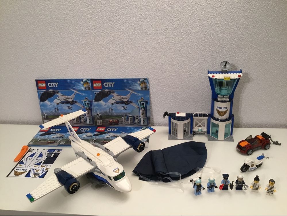 Lego City Polizei Fliegerstützpunkt 👮 🪂 60210 von 2018 (Gebraucht) in ...