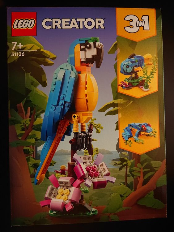 LEGO - LEGO Creator 3 in 1 - 31136 Exotischer Papagei - 7+ (Neu und ...