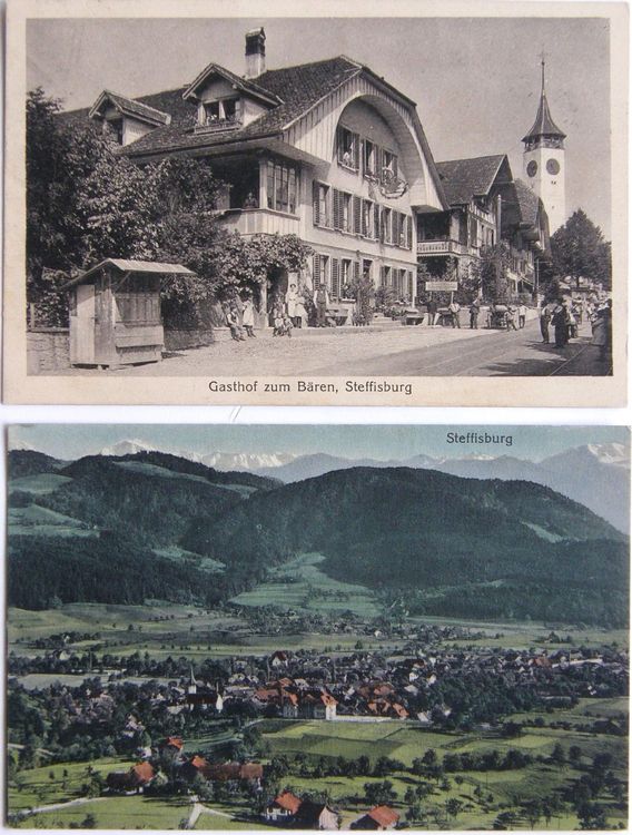 Original 2 Ak Steffisburg Be Bw Color 1920s Kaufen Auf Ricardo