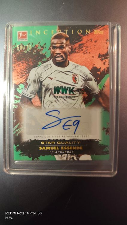 Topps Inception 24/25 Samuel Essende /75 mit Autogramm (Gebraucht) in ...
