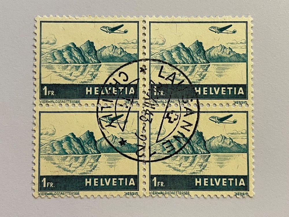 1941, Landschaften & Flugzeuge, F32, gestempelt | Kaufen auf Ricardo