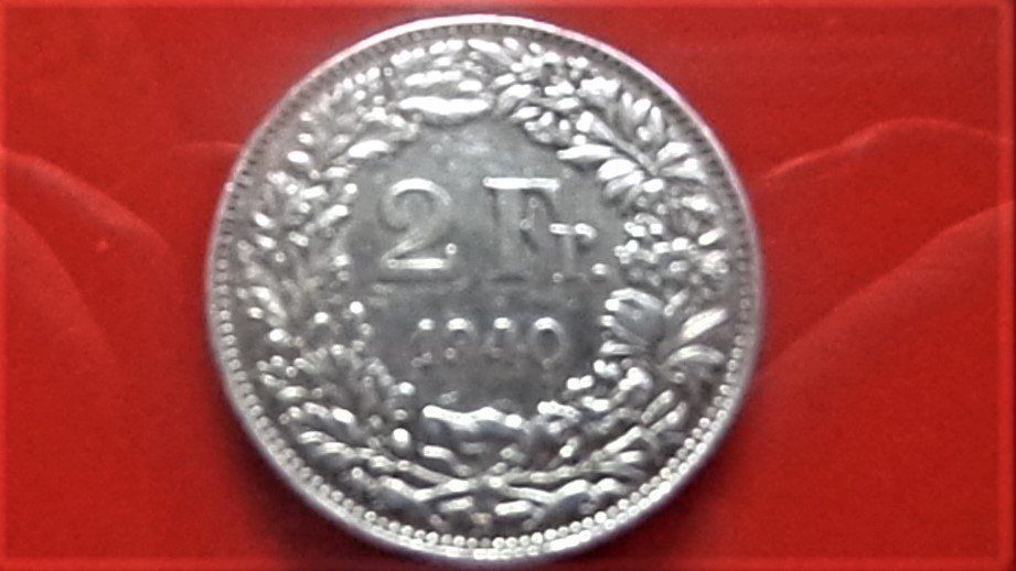Alter SCHWEIZER 2 Fr / 1940 SILBER Münze | Kaufen auf Ricardo