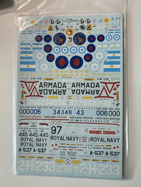 1/48 WAR FOR THE MALVINAS/FALKLAND AZTEC DECALS (Gebraucht) in ...