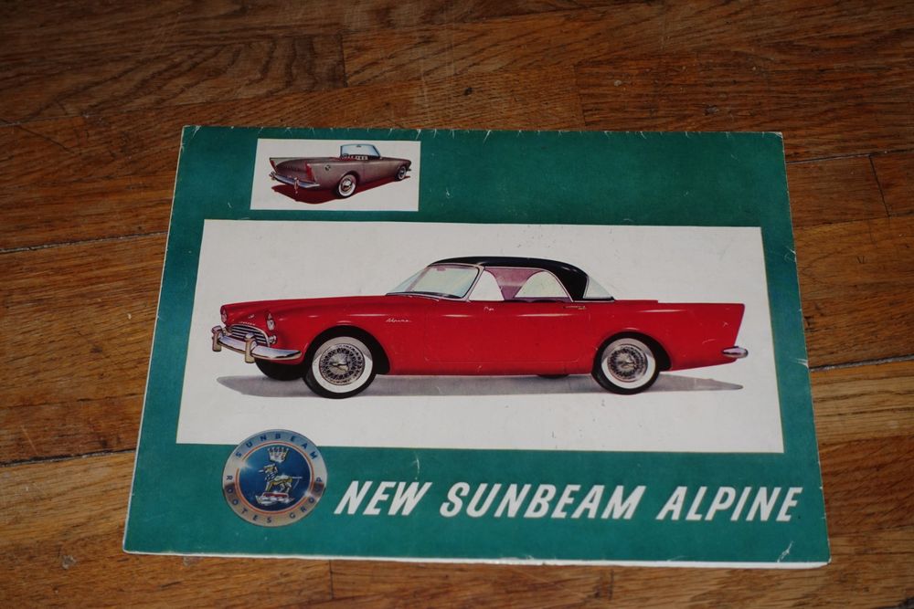 SUNBEAM ALPINE BROCHURE OLDTIMER (Gebraucht) in Bellevue für CHF 11 ...