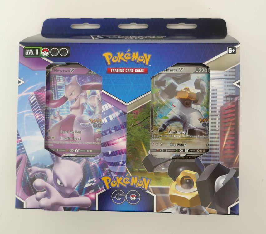 Pokémon Go 2 decks box Mewtwo V Melmetal V EN (Neu und originalverpackt ...